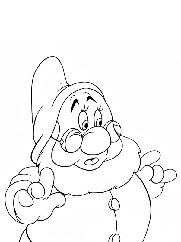 Doc (Seven Dwarfs) Coloring Page - Funny Coloring Pages