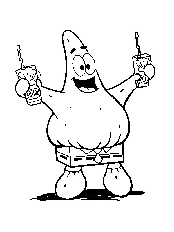Patrick Star Coloring Page - Funny Coloring Pages Patrick Star Coloring Page - Funny Coloring Pages