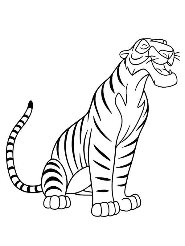 Shere Khan Coloring Page - Funny Coloring Pages