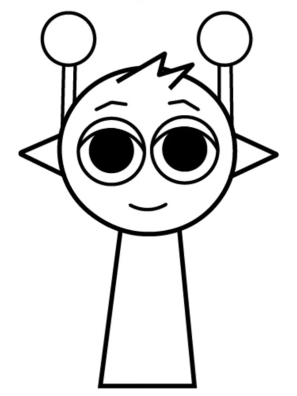 Simon Incredibox Sprunki Coloring Page - Funny Coloring Pages Simon Incredibox Sprunki Coloring Page - Funny Coloring Pages
